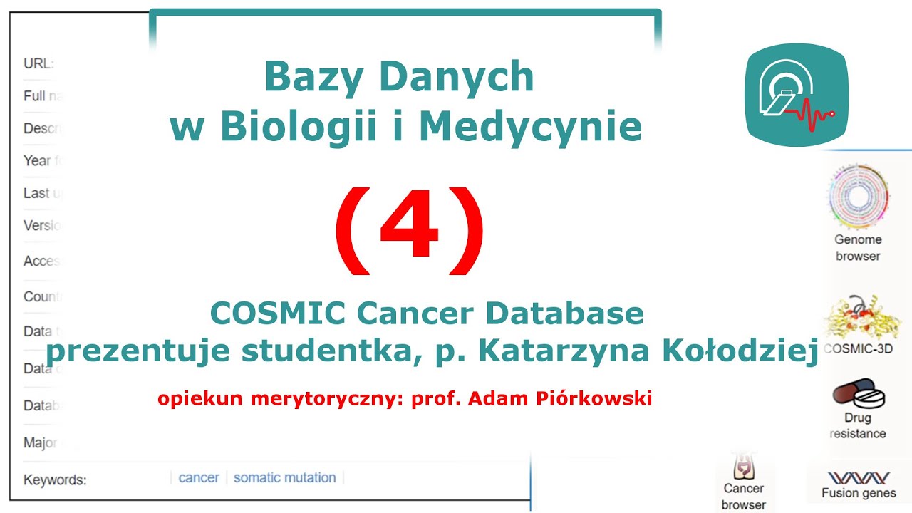 COSMIC Cancer Database - YouTube