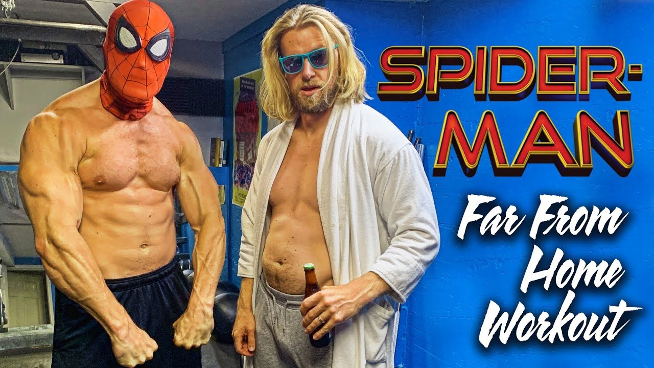 Spider-man and fat thor workout - Buff Dudes