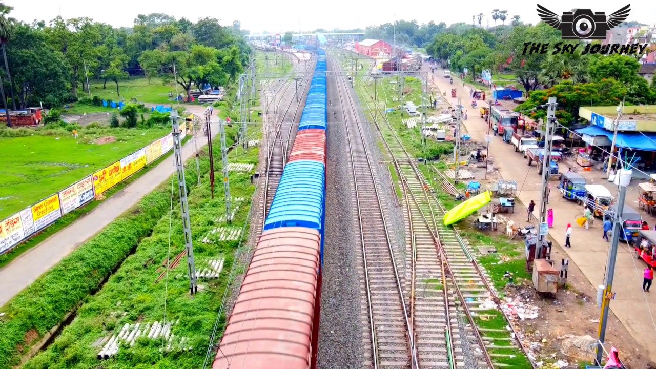 Buxar Railway Station ||Train Views ||Drone Views - YouTube