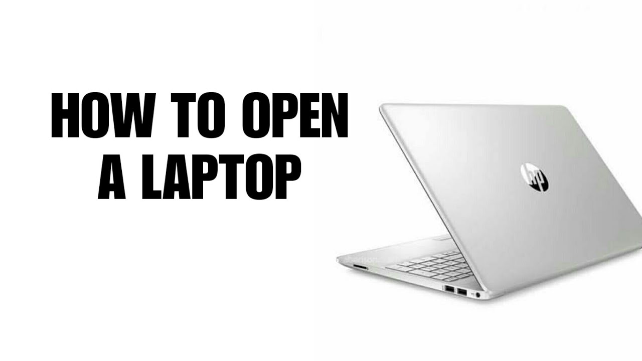 How To open a Laptop - YouTube