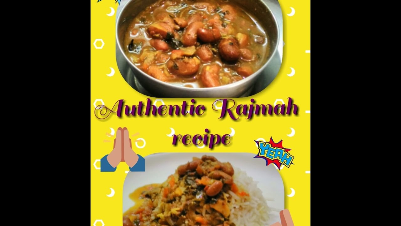 AUTHENTIC RAJMAH RECIPE - YouTube