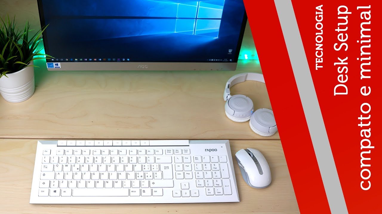 Il mio DESK SETUP: compatto e minimal - YouTube
