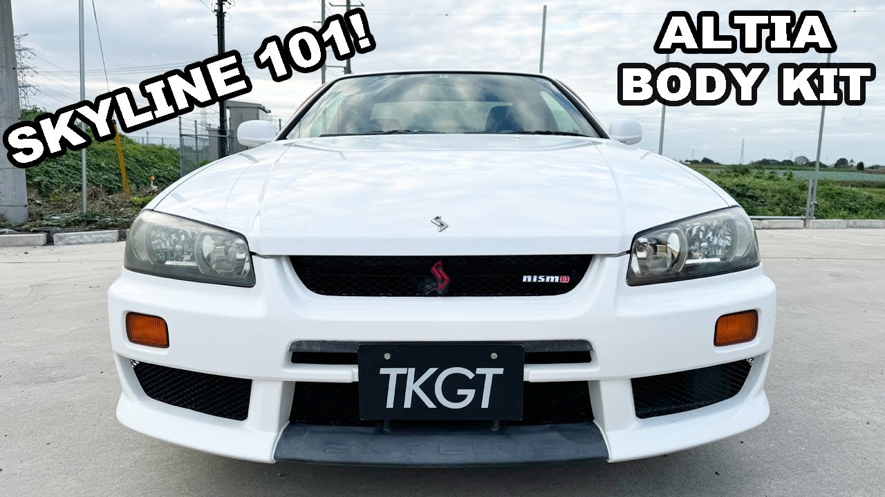 SKYLINE 101 - Introducing the Altia Body Kit (R34 Option) - YouTube
