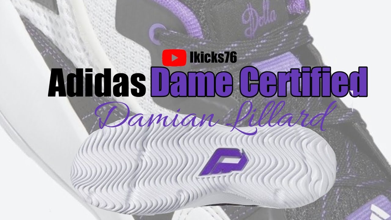 Damian Lillard Adidas Dame Certified Detailed Look - YouTube