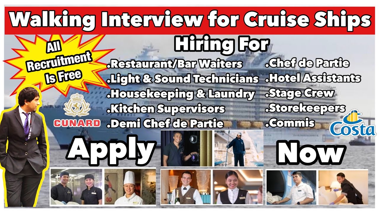 Walking Interview for Cruise Ships - YouTube