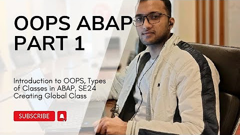 H5. Object Oriented Programming in ABAP (Hinglish Playlist) - YouTube