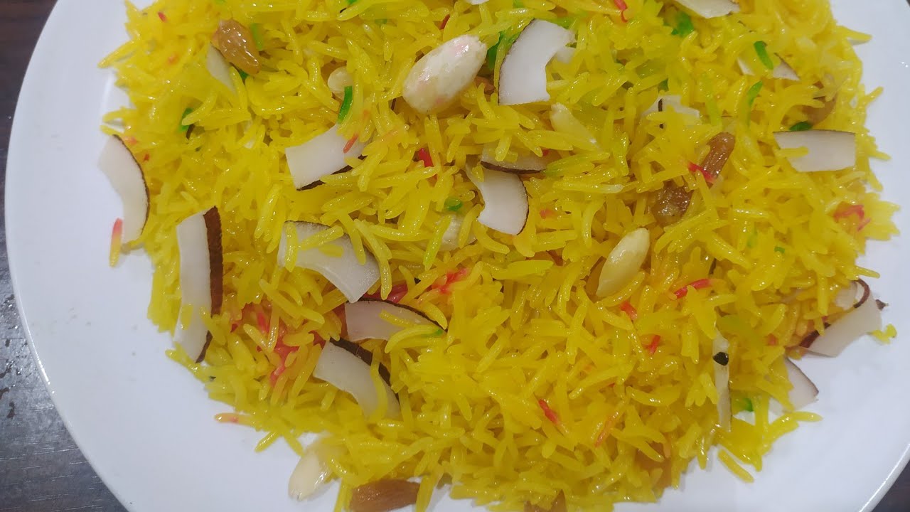 how to make zarda | zarda rice | colour full rice | yellow rice ...
