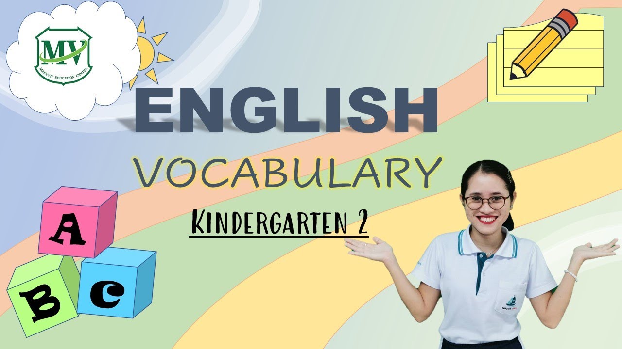ENGLISH Vocabulary Kindergarten 2 - YouTube