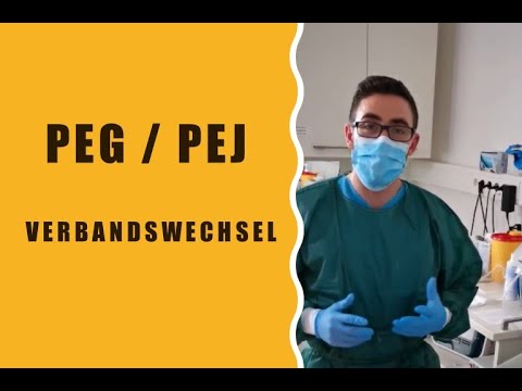 PEG / PEJ Verbandswechsel Teil 2 - YouTube