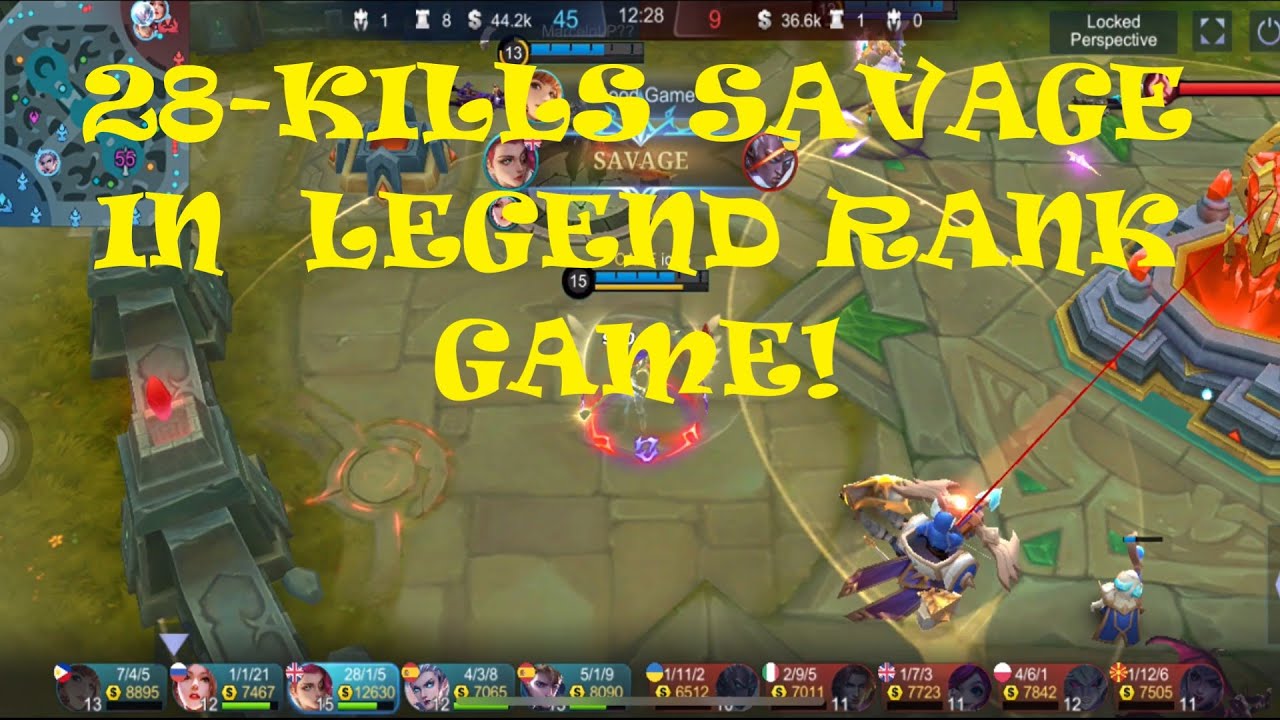 Lesley 28-kills SAVAGE in legend rank game!!! - YouTube