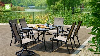 Nuu Garden® 7-Piece Textilene Dining Set