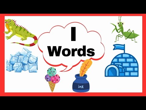 Letter I|Words that START WITH letter i | learn Alphabets| Phonics i ...