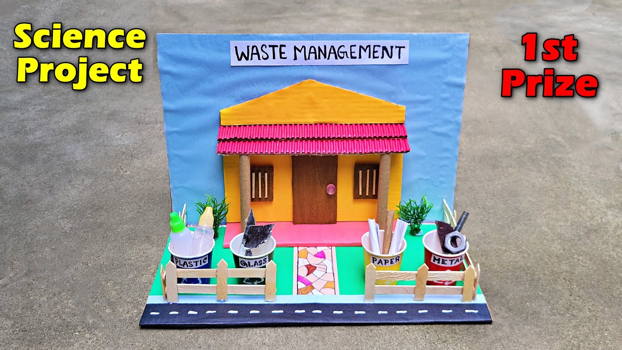 Science project working model - Waste Management | Science exhibition ...