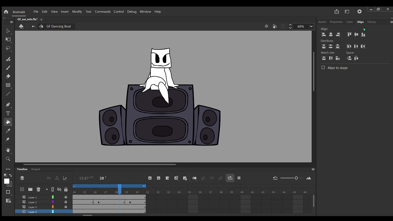 my last adobe animate free trial day animation - YouTube