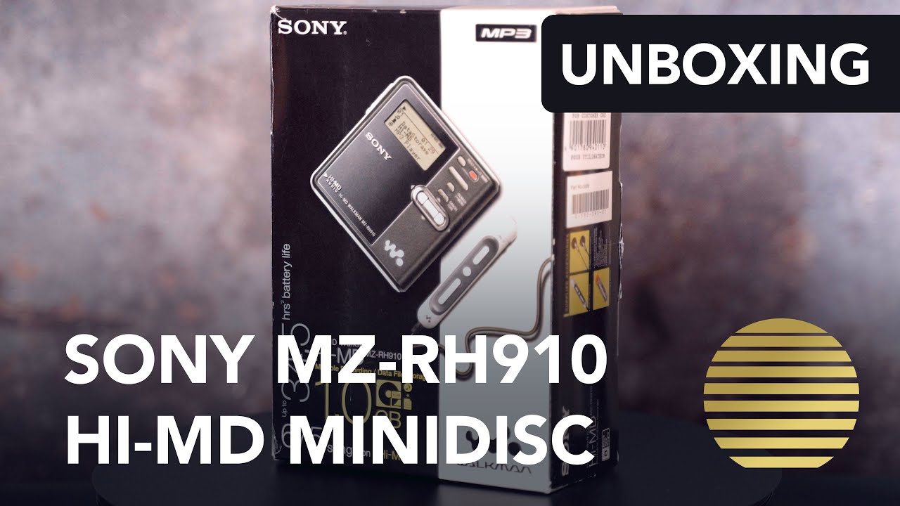Sony MZ-RH910 Hi-MD • Minidisc Unboxing • Vintage Audio Tech from 2005 ...