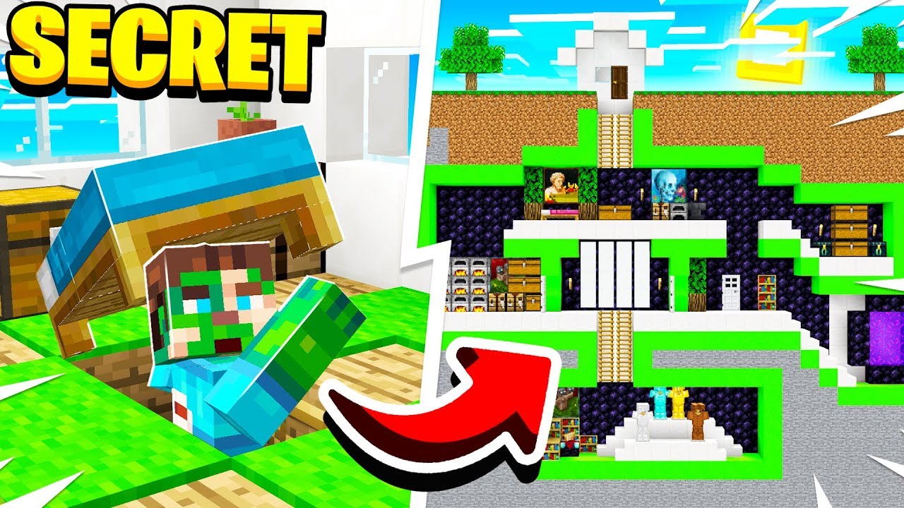 FINDING a SECRET Base in my Minecraft WORLD! - YouTube