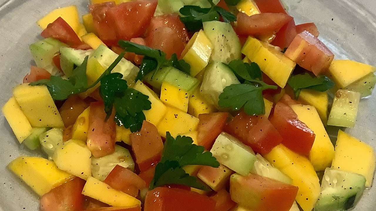 Mango Cucumber and Tomato Salad || Good appetizer || FILAM Couple - YouTube
