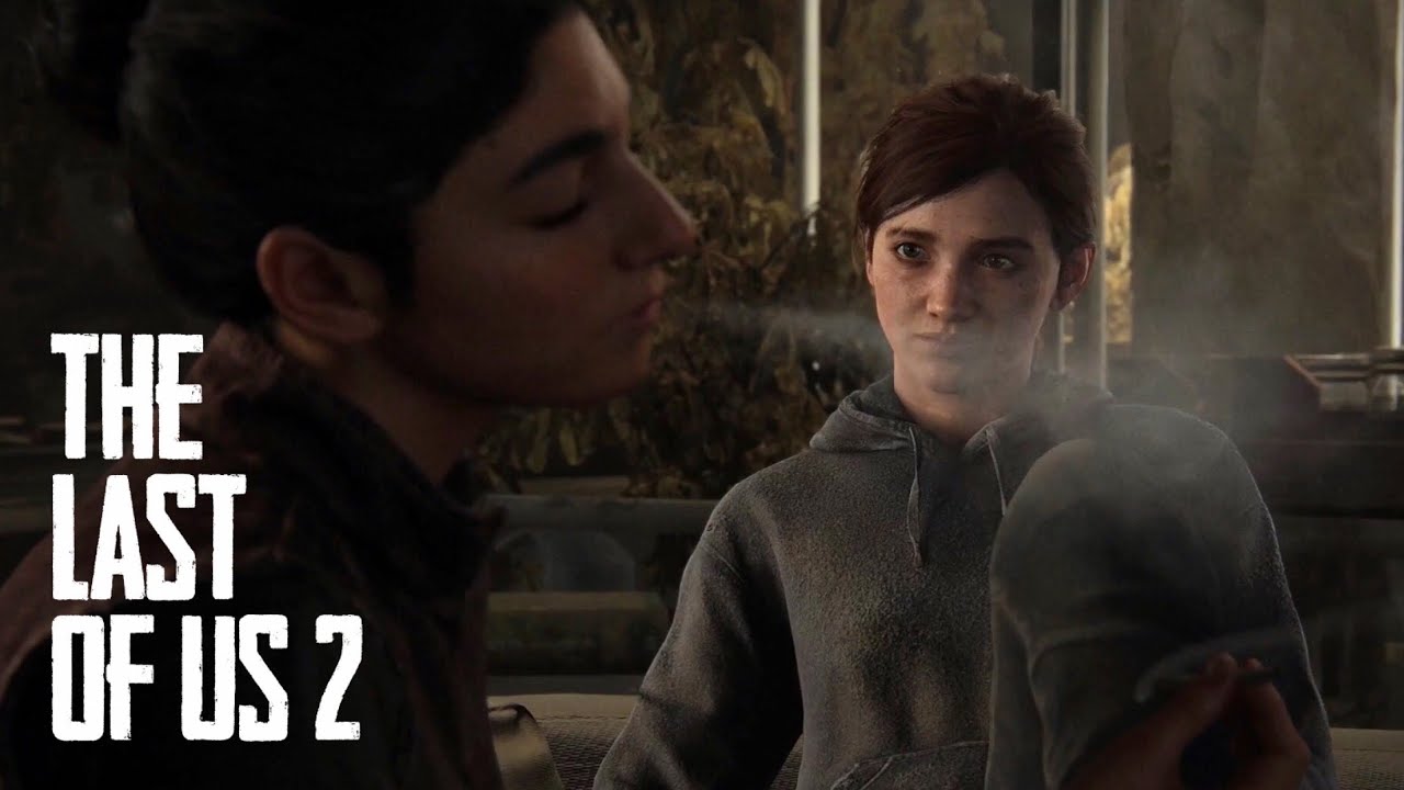 Ellie And Dina Kissing And Smoking Weed Scene The Last Of Us Part 2