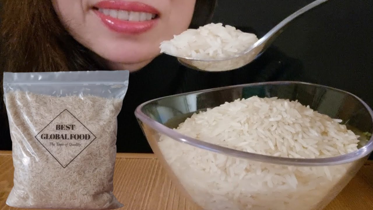 |121|ASMR raw rice eating. BEST GLOBAL FOOD rice@SuChinASMR - YouTube