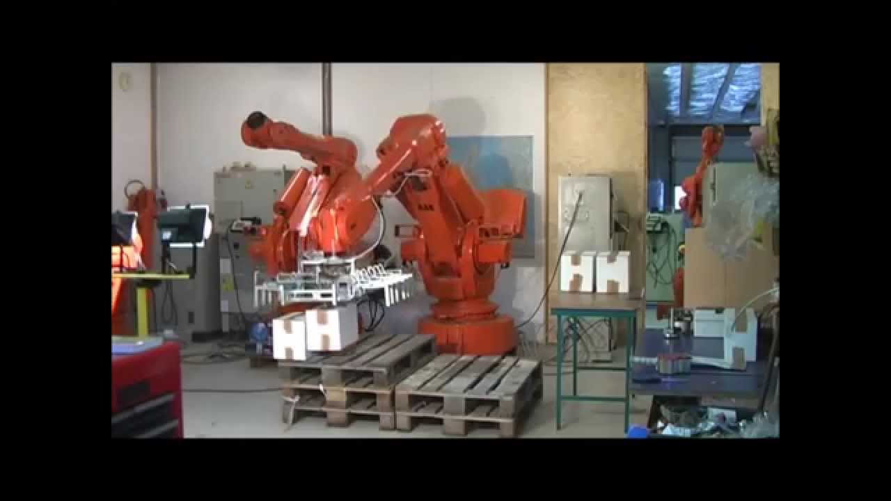 ABB IRB 6000 with Modular Robot Tool - Nordland Automatic A/S - YouTube