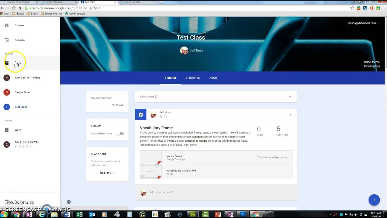 G Classroom- Teacher dashboard - YouTube