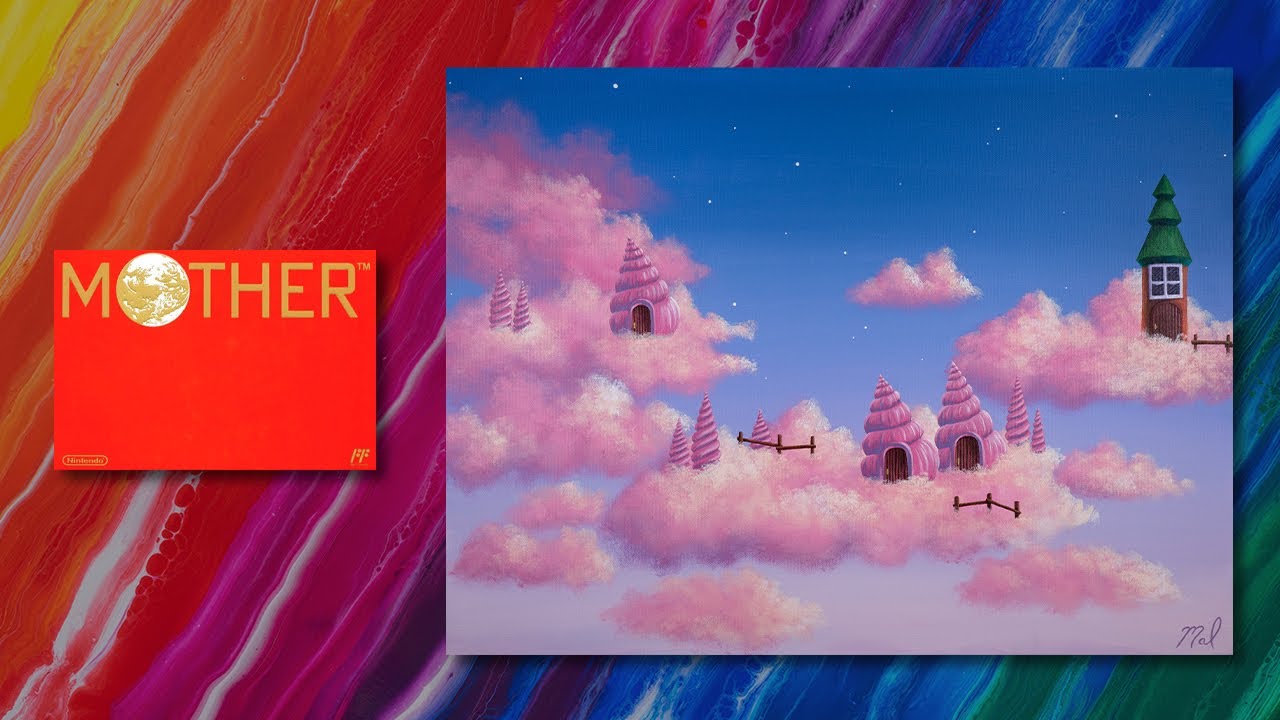 Painting Time-Lapse | Earthbound Beginnings - “'Pink Dreams" - YouTube