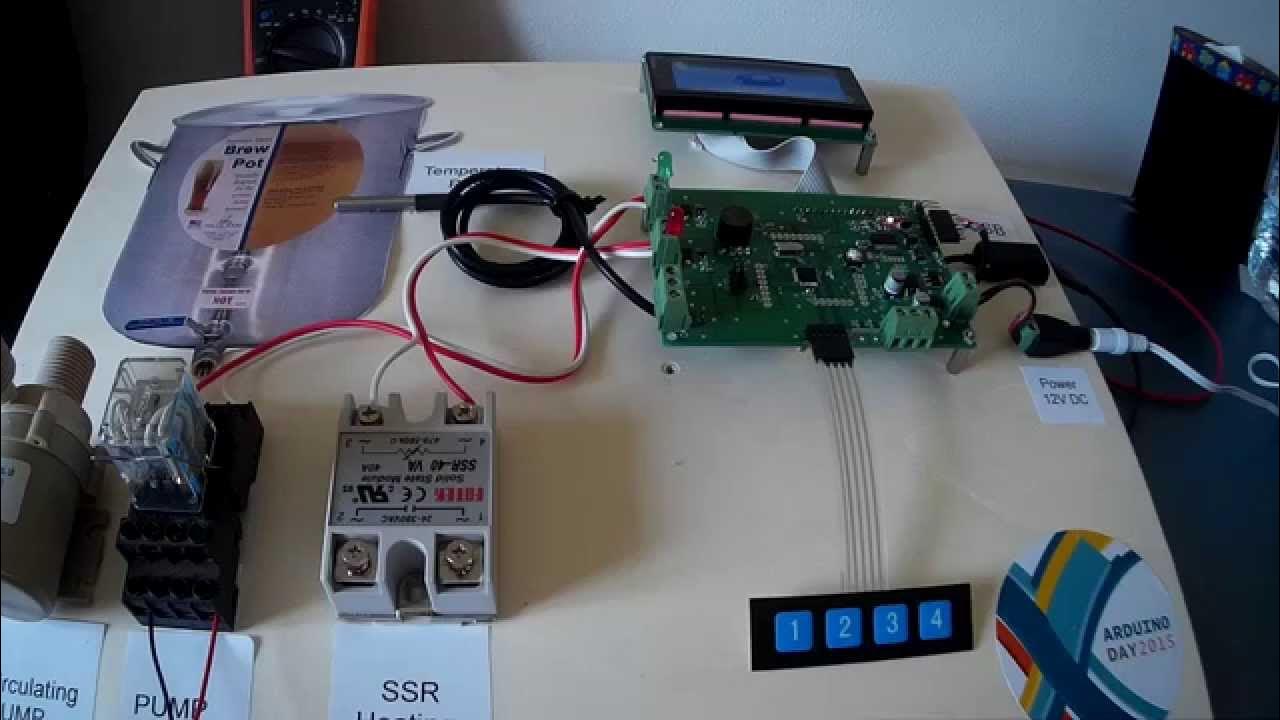 Open ArdBir all in one board KIT [Single Vessel BIAB controller] - YouTube