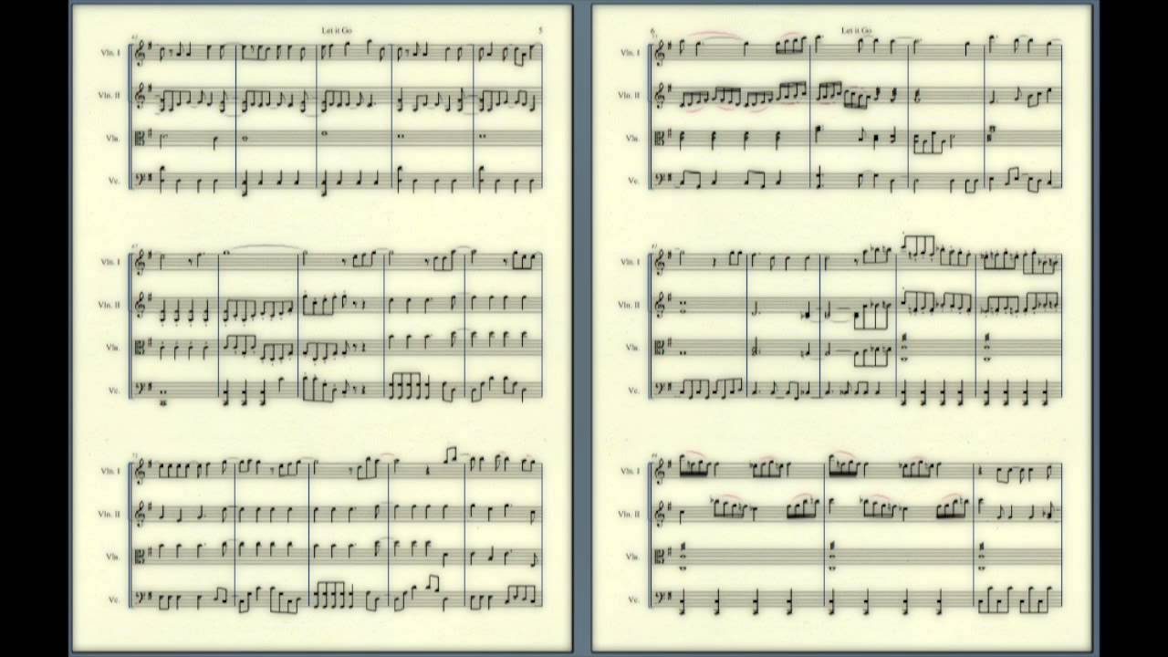 String Quartet arrangement of Let it Go from Disney's Frozen (sung by ...