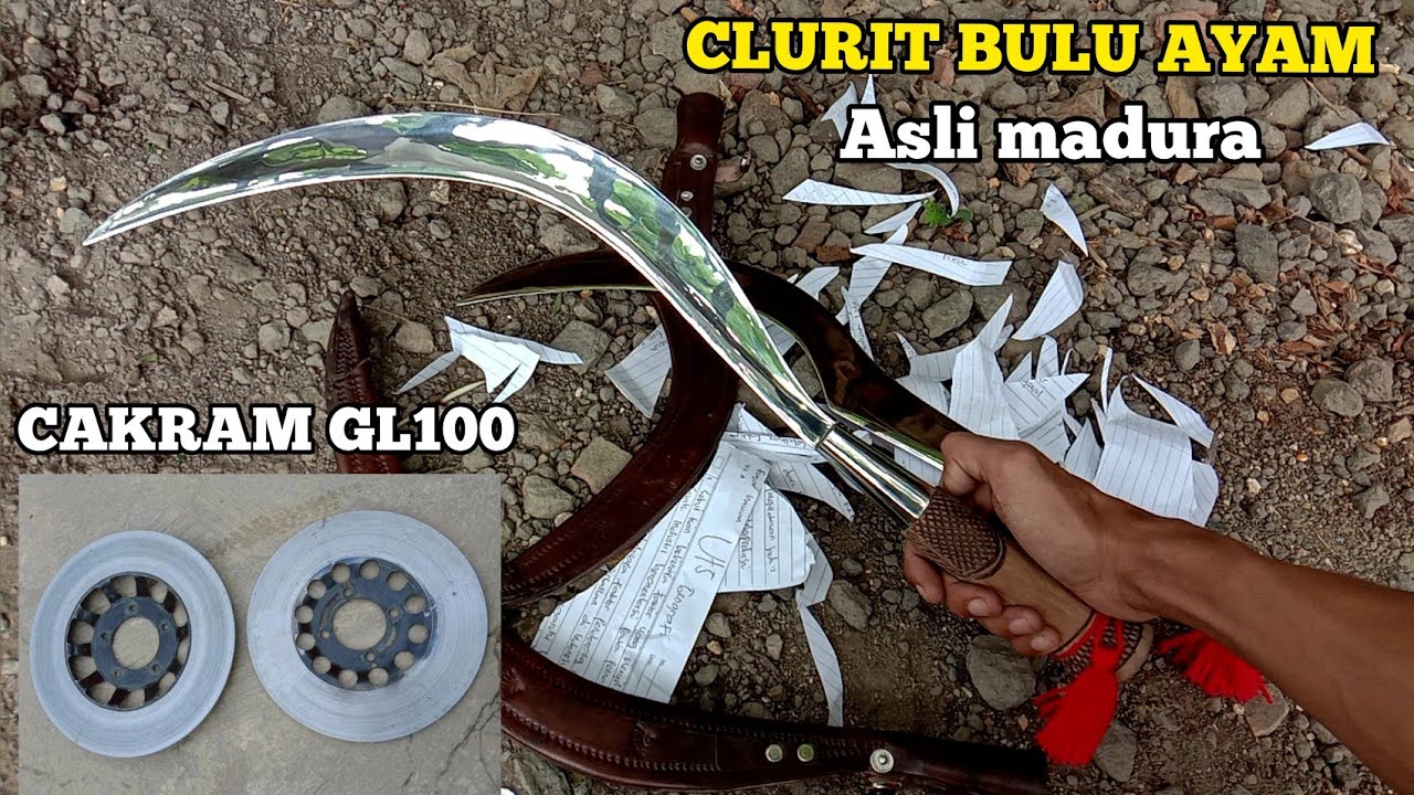 CLURIT BULU AYAM, BAHAN CAKRAM GL100 ANTI KARAT - YouTube
