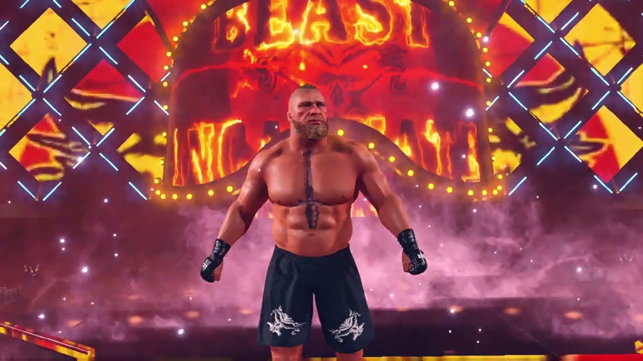 WWE 2K24: Brock Lesnar Official Entrance Released #wwe2k24 #wwegames # ...