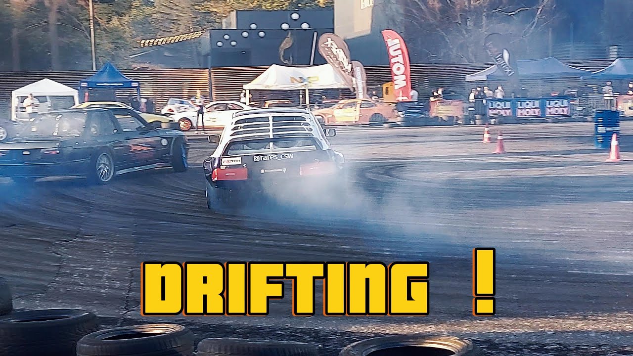 Drifting Show - BMW 3 series, Ford Sierra - Tandem Drifting Burnouts ...