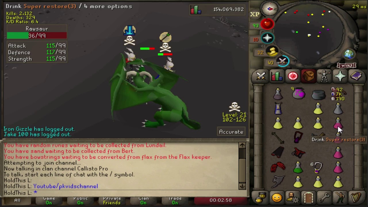 OSRS Deep Wild PKing (road to 1b pk tab #14) - YouTube