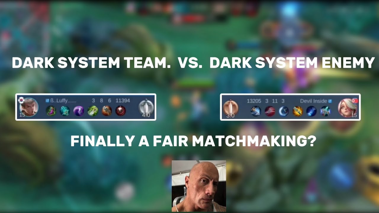Finally a fair matchmaking. Dark system team vs dark system enemy, who ...