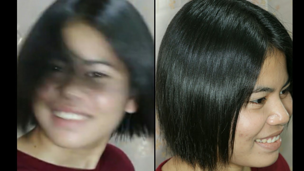 Short Hair straight Treatment, ยืดผมสั้น - YouTube