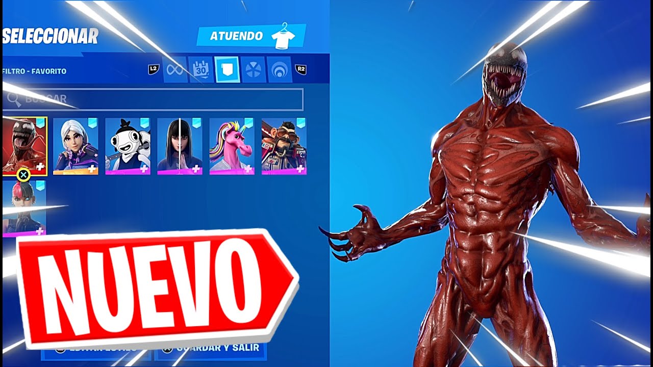 *CARNAGE ATUNADO CHARLOTTE FABIO CRINDULCE KOR* NUEVAS SKINS *PASE DE ...
