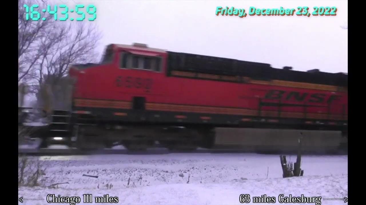 12/23/22 BNSF Mendota Sub Trains w/ DPU Manifests, Very Cold Trains - YouTube