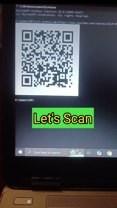 Create QR Codes Using CMD - Easy Command Line Trick! #shorts #ytshorts - YouTube