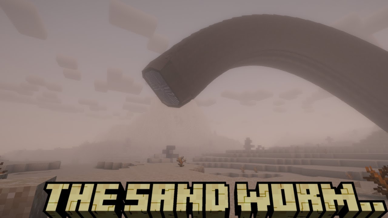 Minecraft: A GIANT SANDWORM IS AFTER ME!! - YouTube