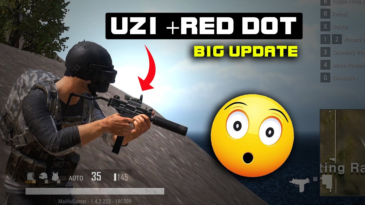 UZI + RED DOT Big Update in PubG : Tech Swami Gaming - YouTube