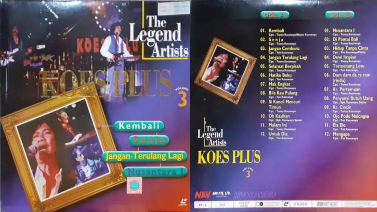 ALBUM VCD - Koes Plus | The Best Of Volume 2 Side 1 - YouTube