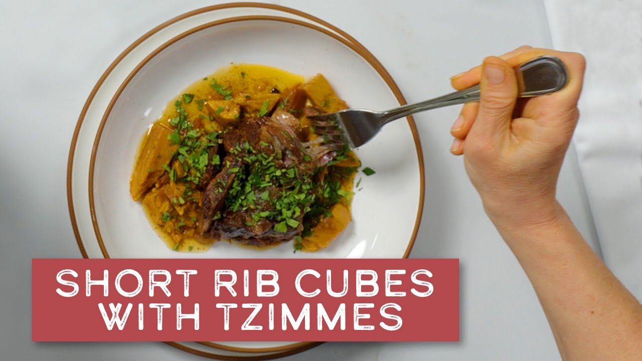 How to make short rib cubes with Tzimmes. - YouTube