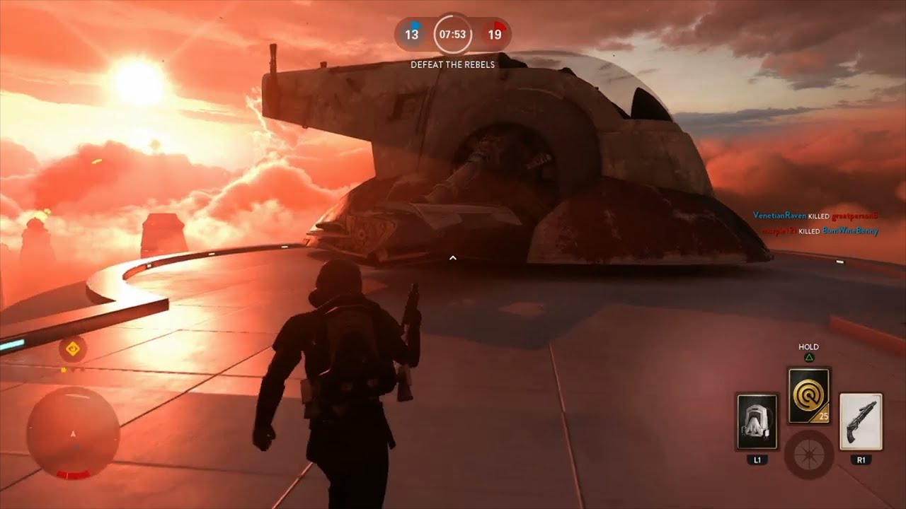 Slave I on the Bespin "Administrator's Palace" Map in "Star Wars ...