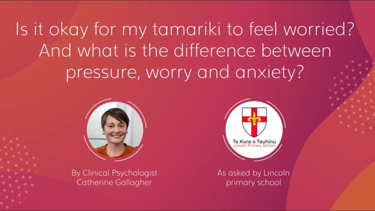 What is the difference between pressure, worry and anxiety? - YouTube