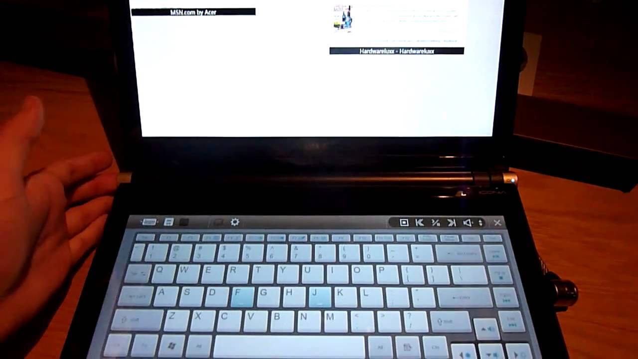 Acer Iconia Dual Screen Tablet Acer Software Demo - YouTube