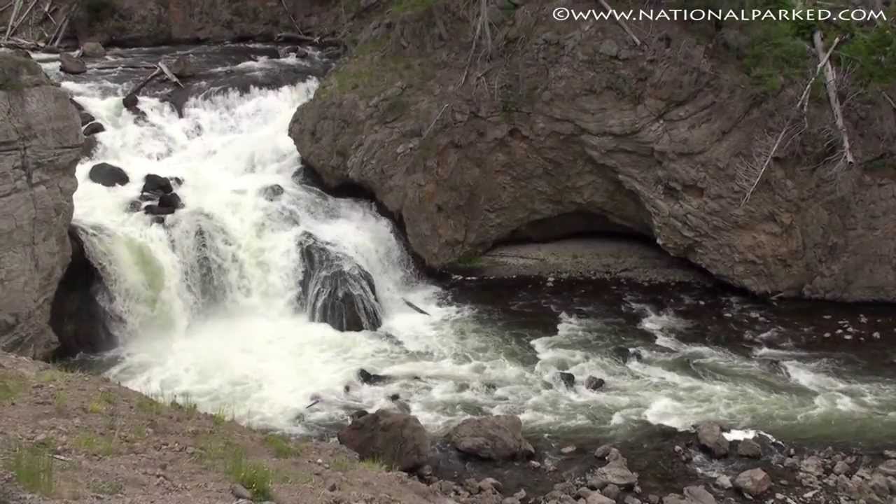 Firehole Falls in Yellowstone National Park (1080p) - YouTube