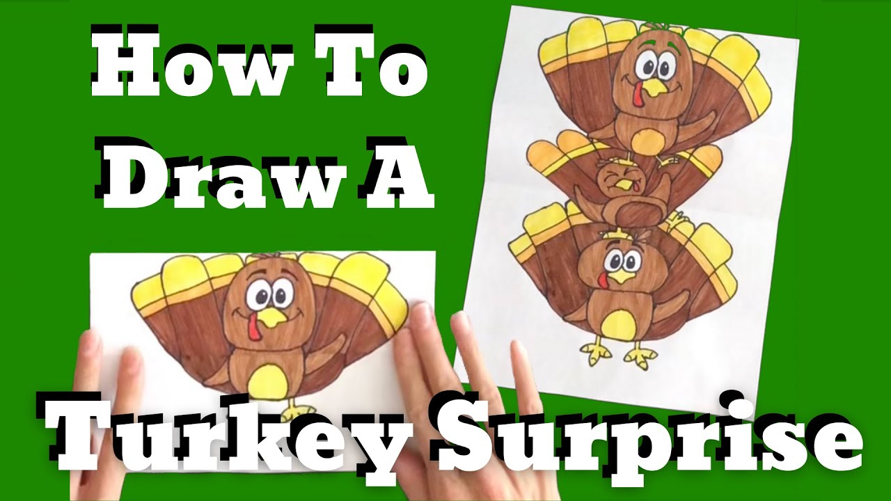 How To Draw A Turkey with a Surprise - YouTube