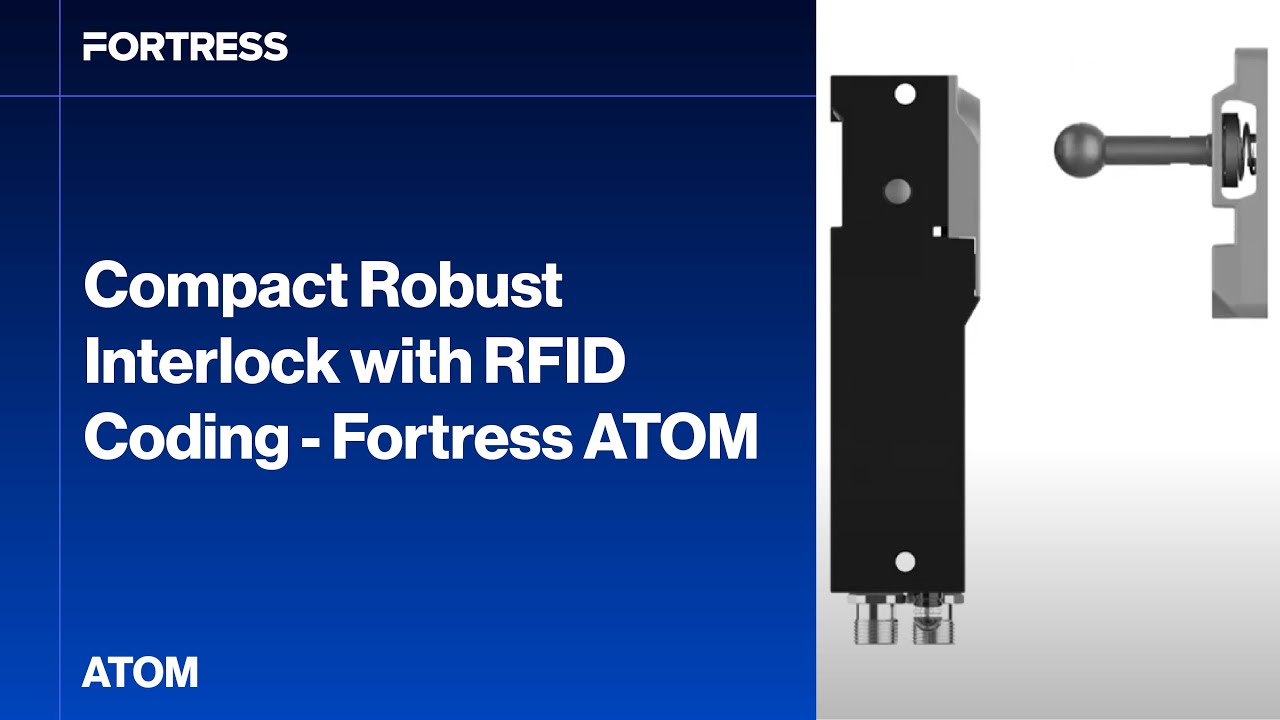 Compact Robust Interlock with RFID Coding - Fortress ATOM - YouTube