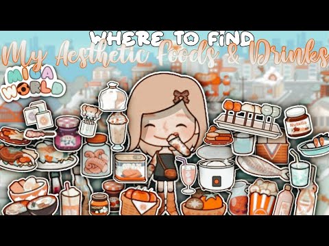 Where To Find My Aesthetic Foods & Drinks • Miga World • | Itz Alvira ...