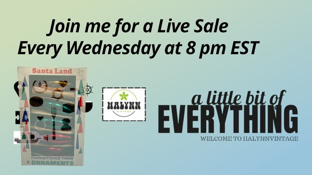 Live Sale Wednesday 8pm EST - YouTube
