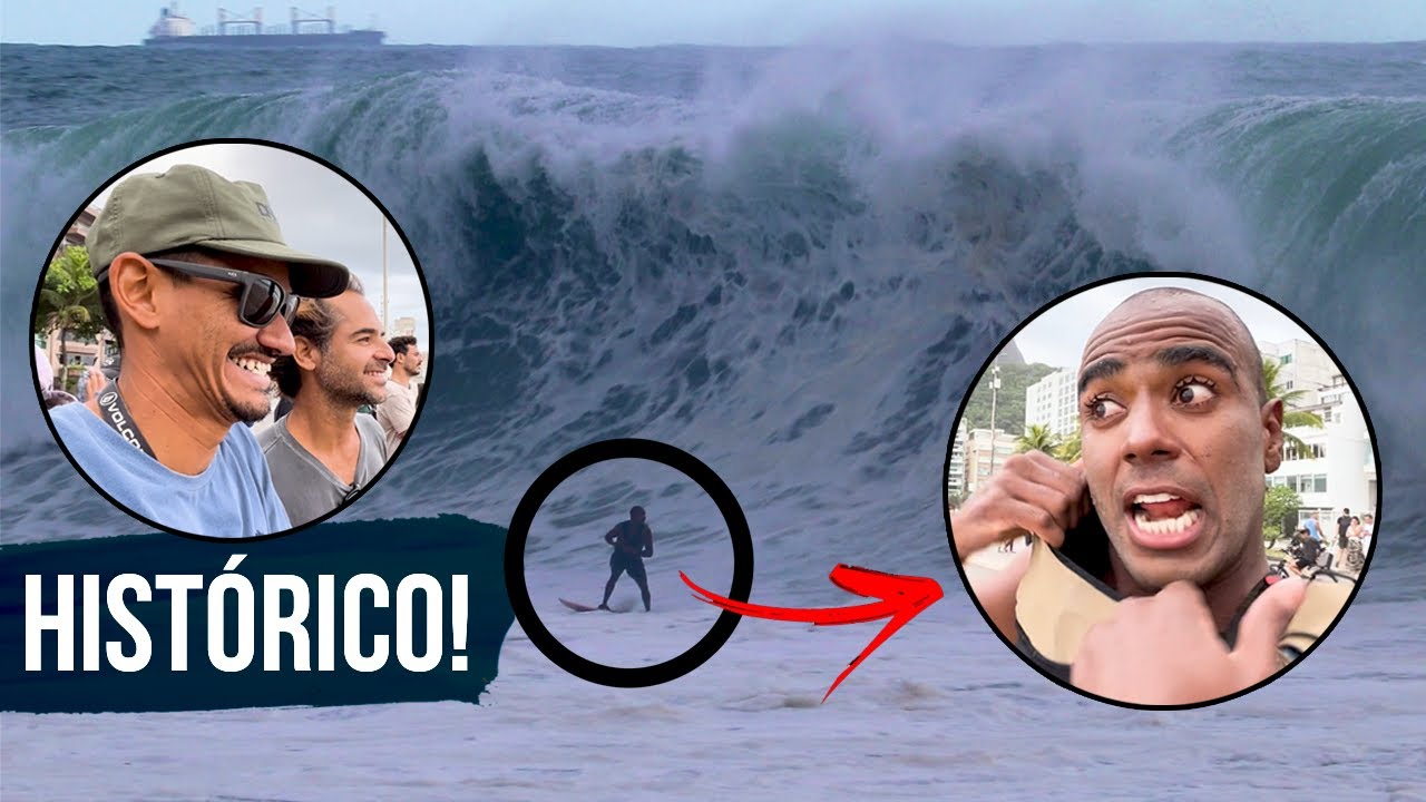 ONDAS GIGANTES NO RIO DE JANEIRO! MAIOR SWELL (RESSACA) DE 2023 ...